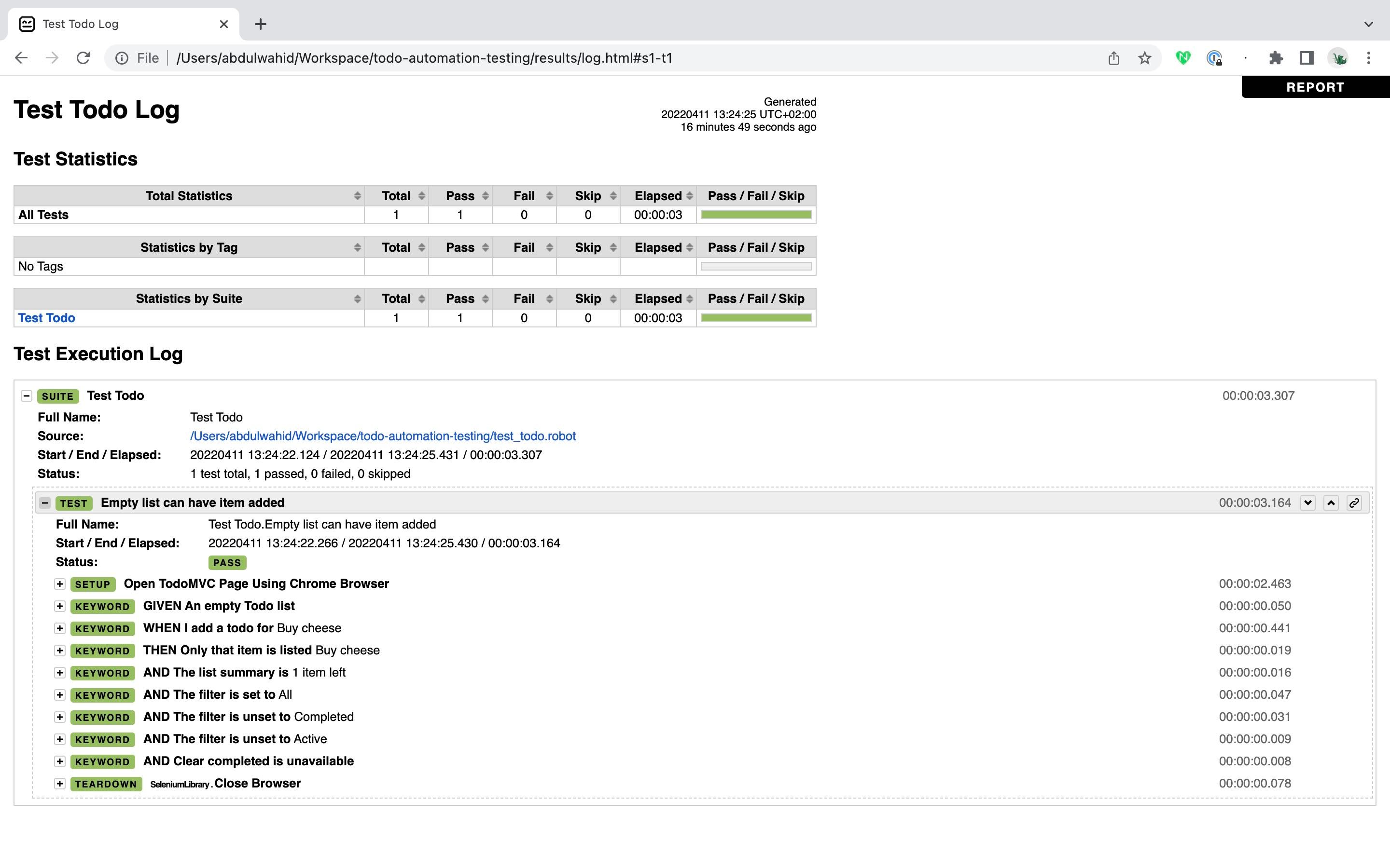 BDD Automation with Robot Framework in Python