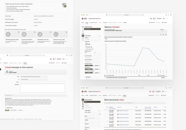Interactive Demo Application Development for UBS Investment Bank