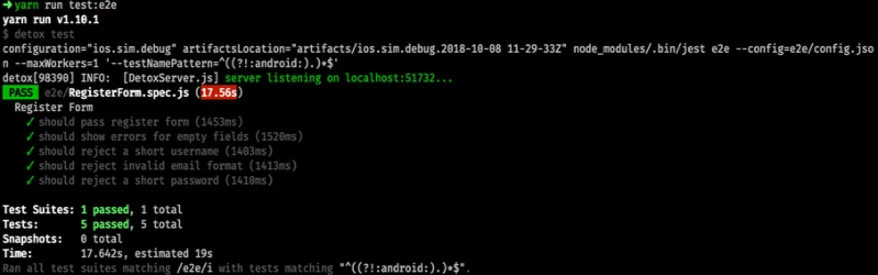 Automated End-to-End Testing in React Native with Detox