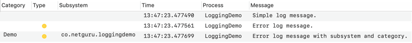 iOS Logging practices