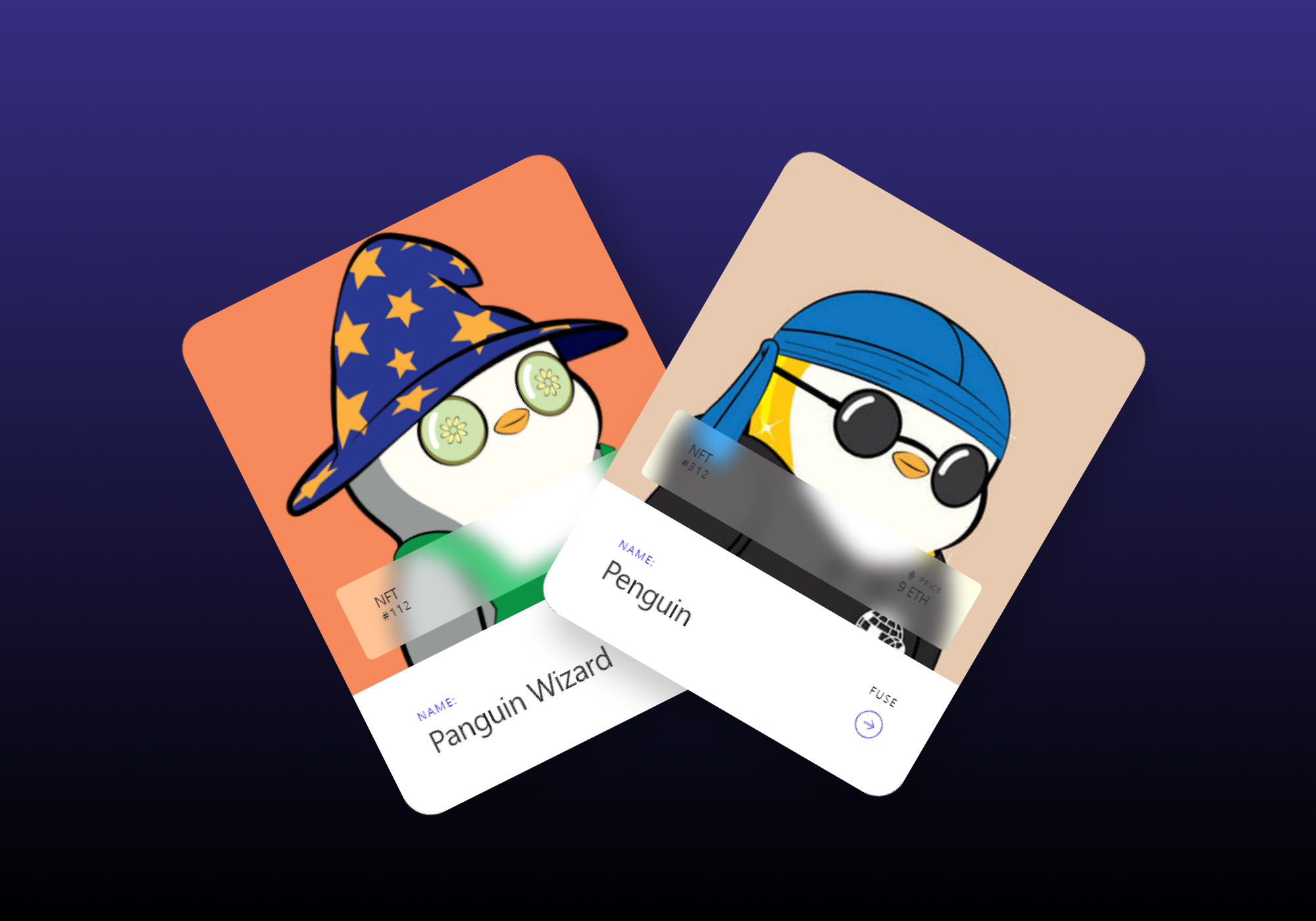 PoC of merging algorithm for an innovative NFT marketplace