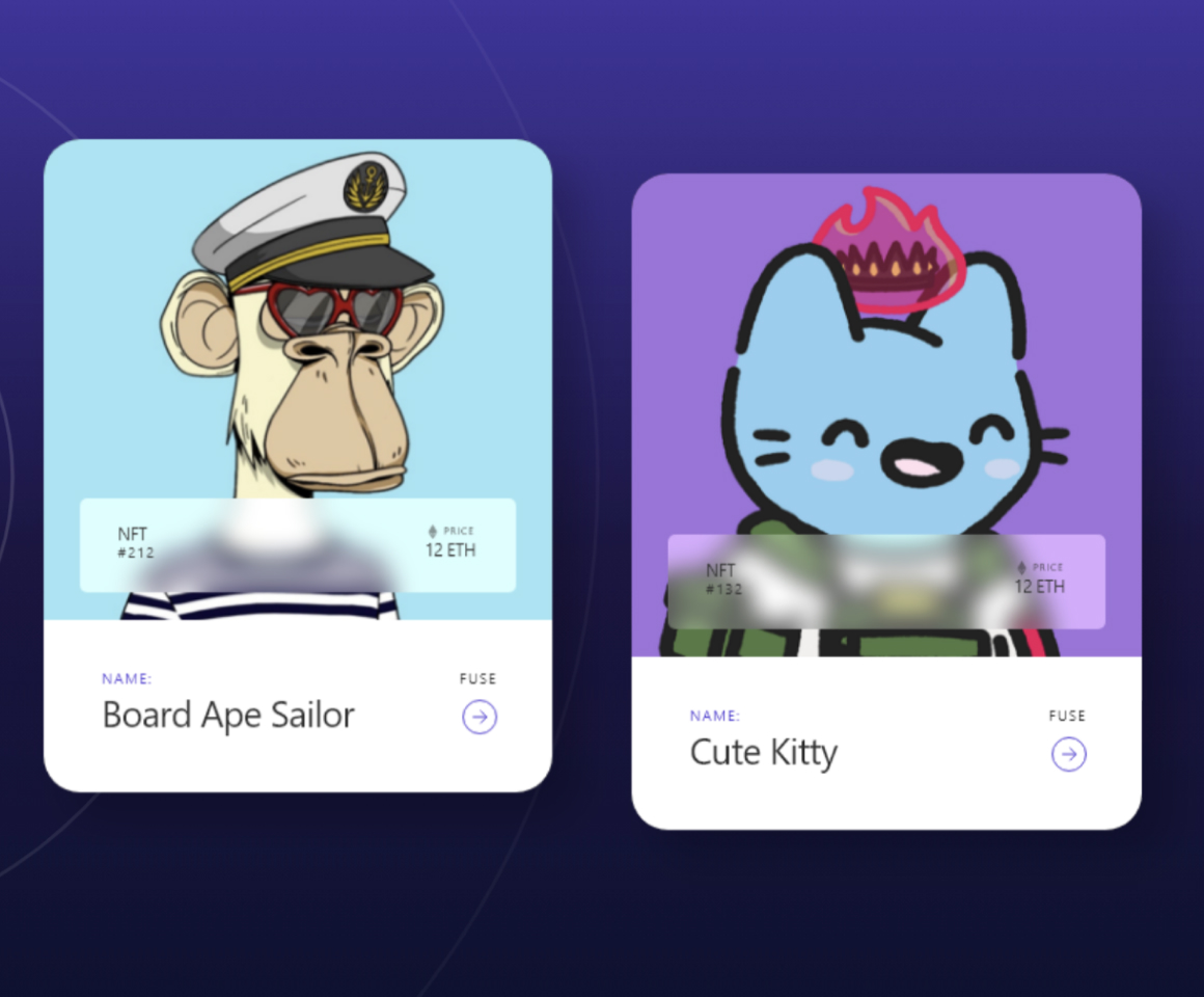 PoC of merging algorithm for an innovative NFT marketplace