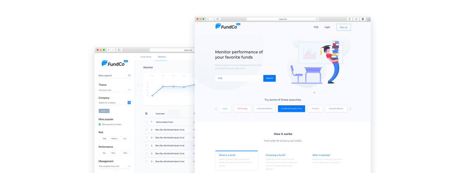 Creating an Advanced Comparison Tool to Monitor Investment Funds